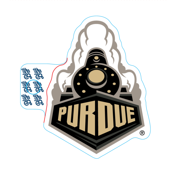 Purdue Boilermakaers Train Sticker I PurdueU