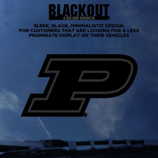 Blackout P Decal | Purdue U