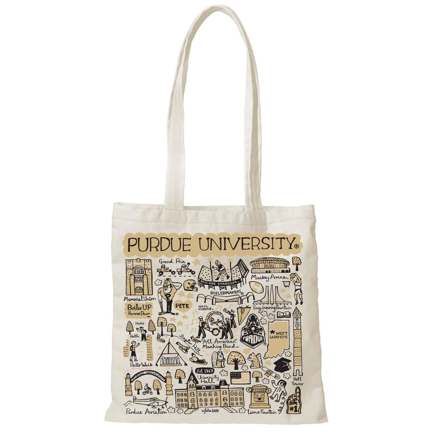 Purdue Boilermakers Julia Gash Canvas Tote Bag I PurdueU