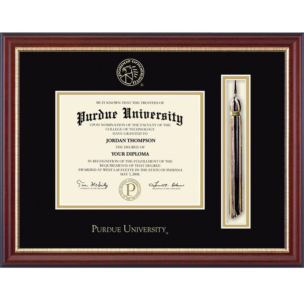 Purdue University Newport Tassel Diploma Frame | PurdueU