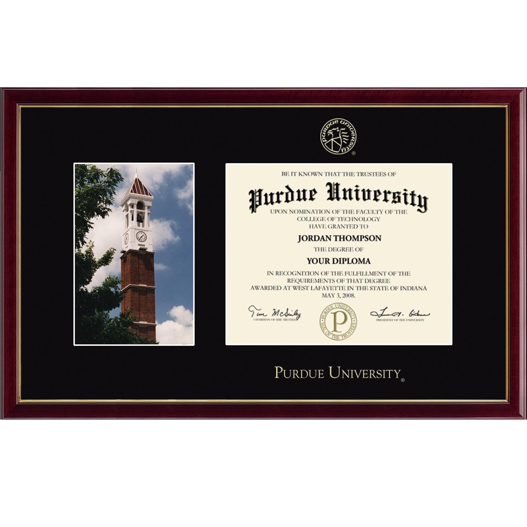 Purdue University Bell Tower Galeria Diploma Frame | PurdueU