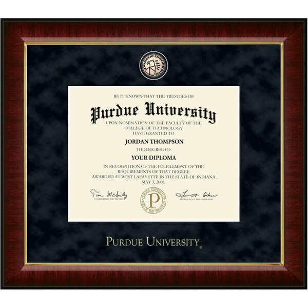 Purdue University Masterpiece Murano Diploma Frame I PurdueU