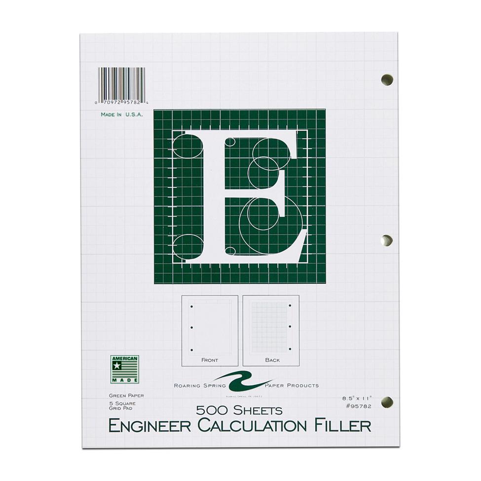 Roaring Springs Engineering Paper 500 Sheets